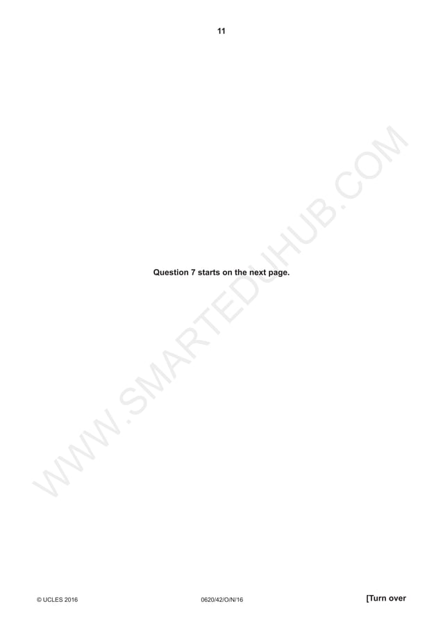 Solved 0620 w16 qp_42-IGCSE Chemistry solved past paper | PDF ...