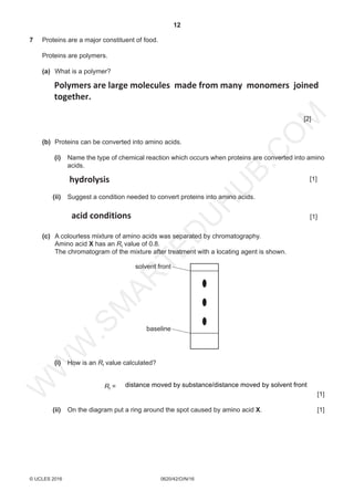 Solved 0620 w16 qp_42-IGCSE Chemistry solved past paper | PDF