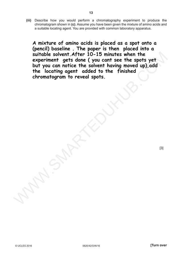 Solved 0620 w16 qp_42-IGCSE Chemistry solved past paper | PDF ...