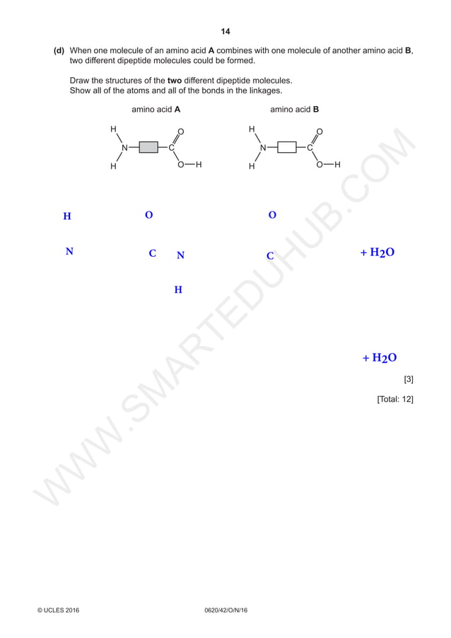 Solved 0620 w16 qp_42-IGCSE Chemistry solved past paper | PDF ...