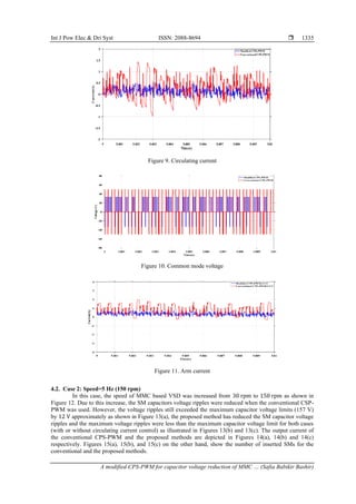 A modified CPS-PWM for capacitor voltage reduction of MMC based variable speed drive | PDF