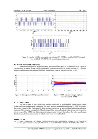 A modified CPS-PWM for capacitor voltage reduction of MMC based variable speed drive | PDF