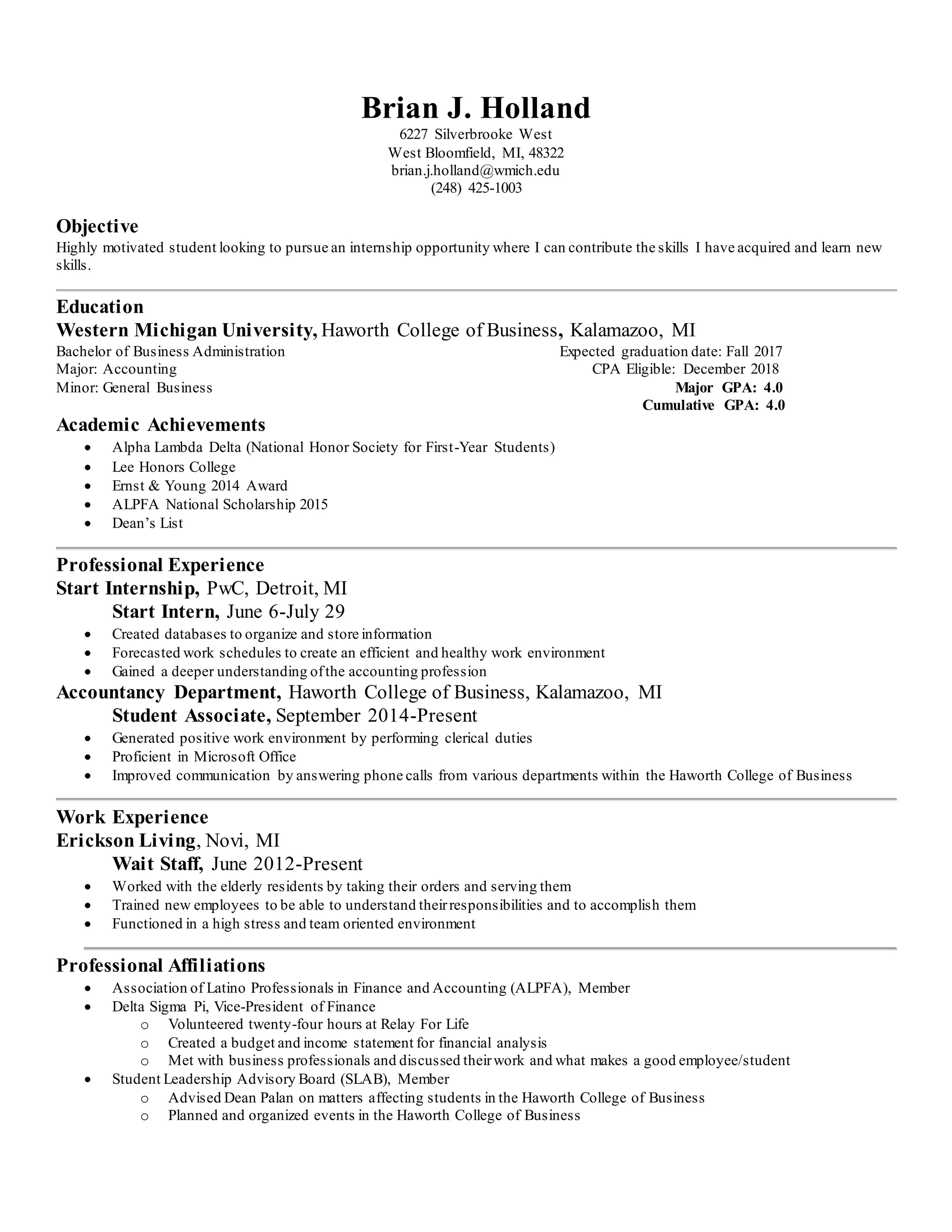 Resume Revised 8.0 BCM 3700 | DOCX
