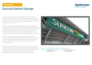 Suncorp Stadium - Case Study | PDF