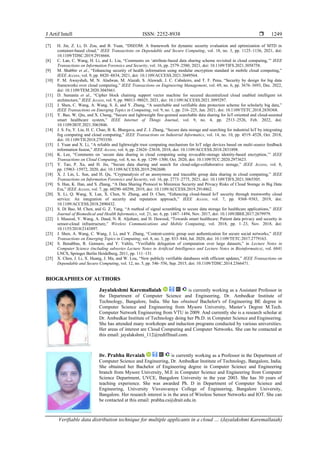 Verifiable data distribution technique for multiple applicants in a cloud computing ecosystem ...