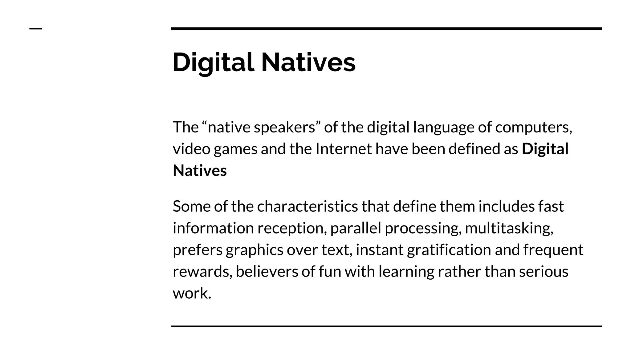 Digital Natives, Digital Immigrants | PPT