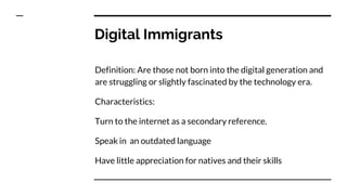 Digital Natives, Digital Immigrants | PPT