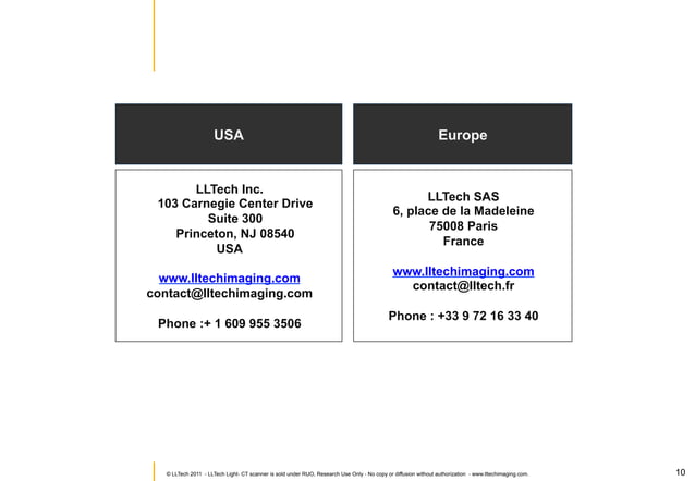 LLTech Light-CT comparison vs OCT and confocal microscopy | PDF
