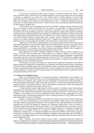 Potentials of artificial intelligence in digital marketing and financial technology for small ...