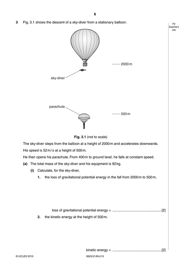 Physics 0625 - Paper 3 version 1 - Question Paper - May Jun 2013 | PDF
