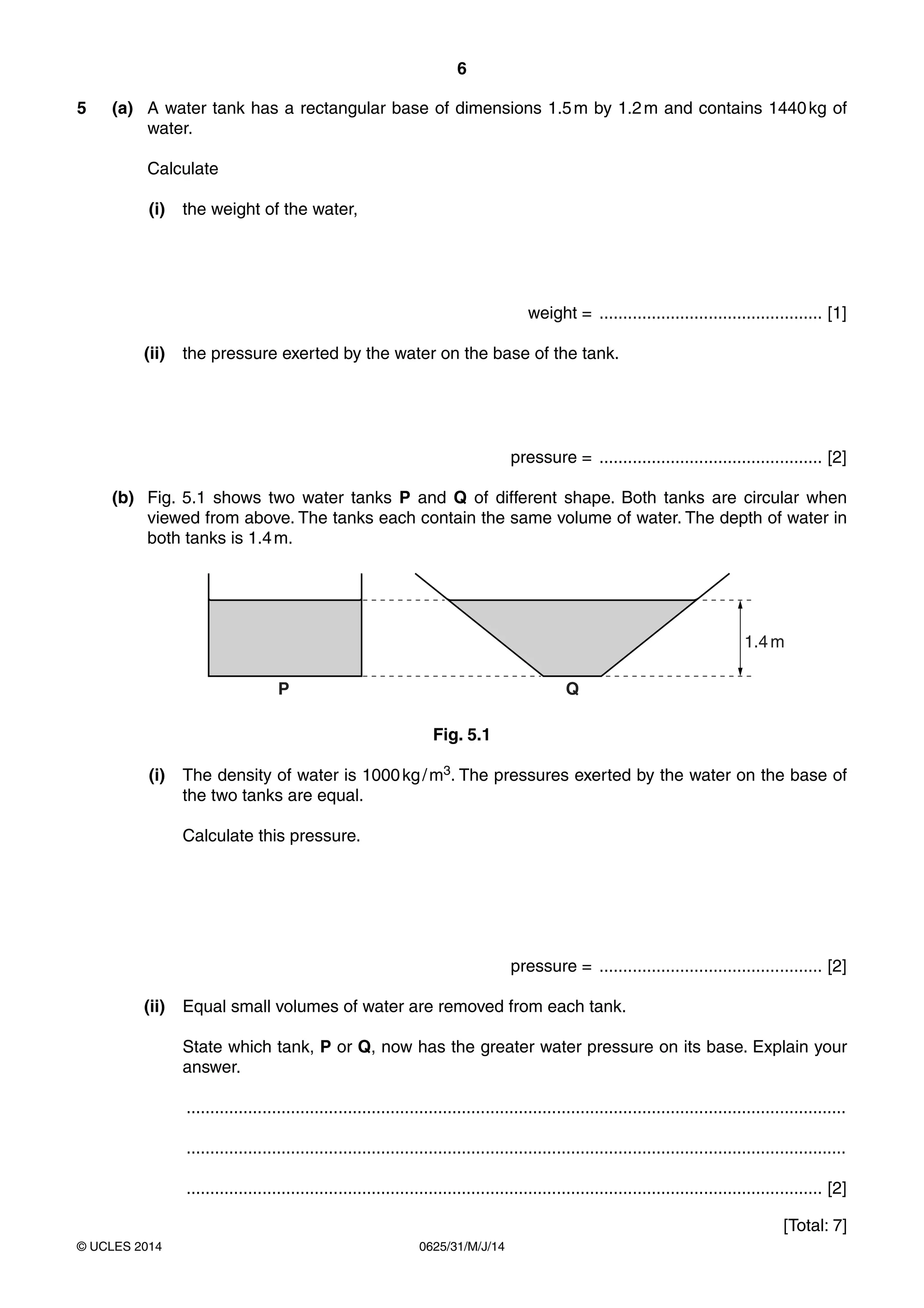 Physics 0625 - Paper 3 version 1 - Question Paper - May Jun 2014 | PDF