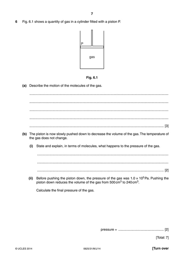 Physics 0625 - Paper 3 version 1 - Question Paper - May Jun 2014 | PDF
