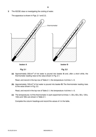 Physics 0625 - Paper 6 version 3 - Question Paper - May Jun 2014 | PDF