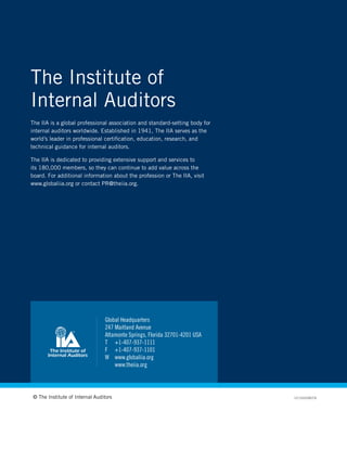 Internal auditing | PDF