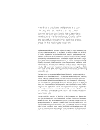 oracle-healthcare-solutions-br-1526409 | PDF