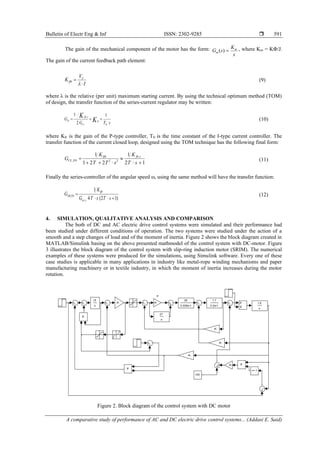 A comparative study of performance of AC and DC electric drive control ...