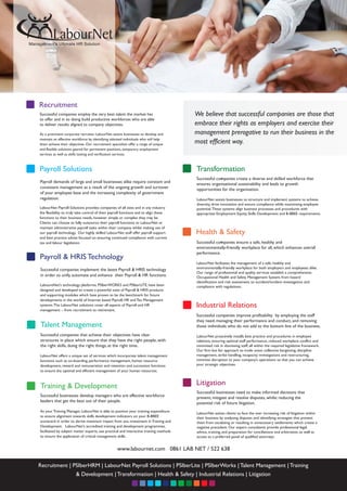 LabourNet - Company Profile - 1 Pager | PDF