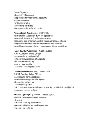 2016 RESUME FROM WORDPAD | PDF