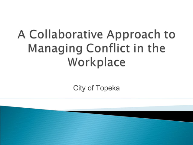 Managing Conflict in the Workplace | PPT