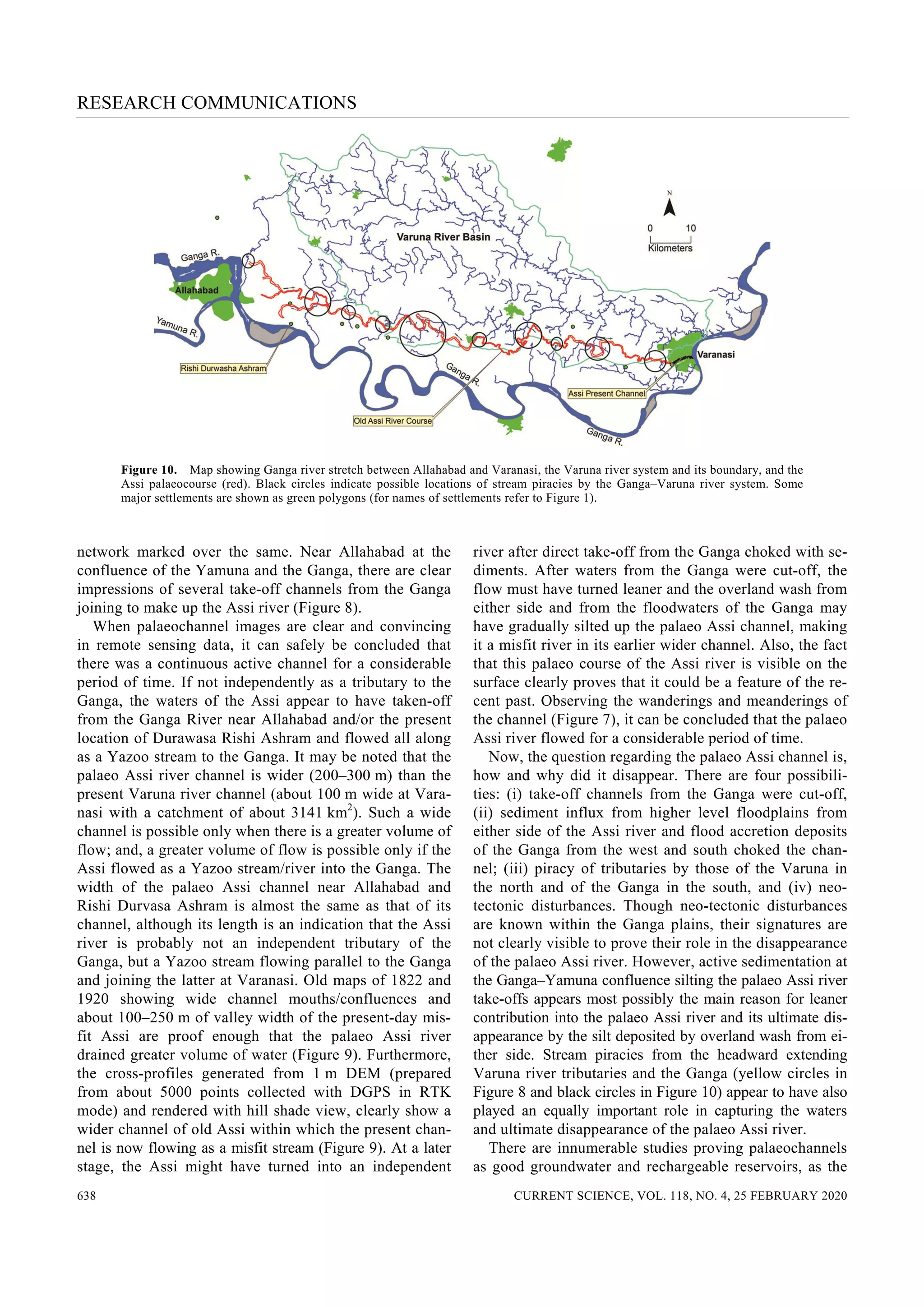 Palaeo and Present Channel of Assi River, Uttar Pradesh, India | PDF