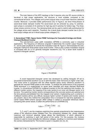Investigation of TTMC-SVPWM Strategies for Diode Clamped and Cascaded H-bridge Multi-level ...