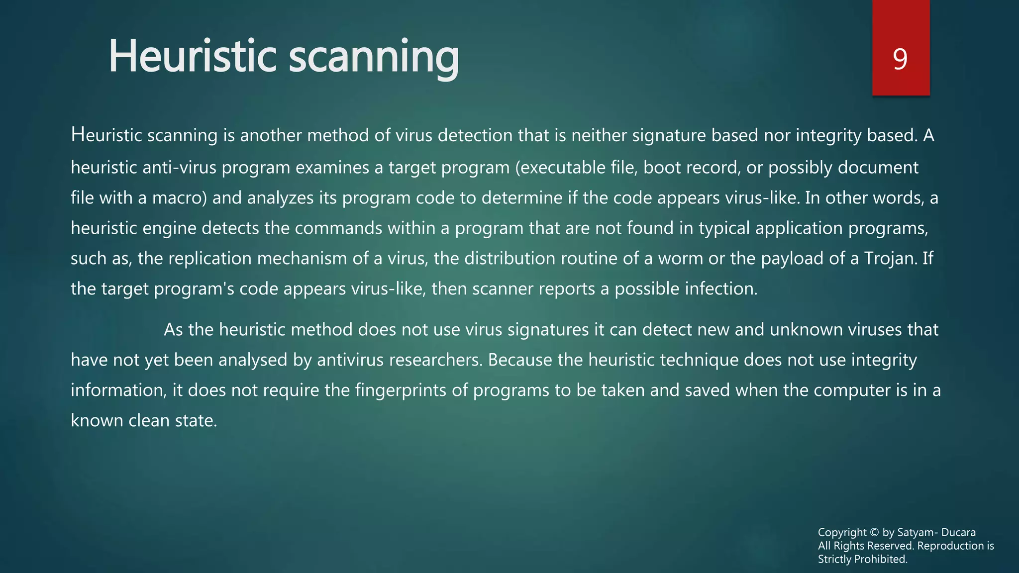 How Antivirus detects VIRUS | PPTX