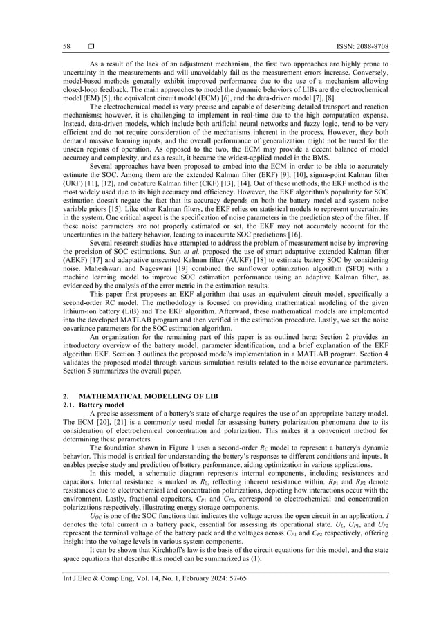 Reduce State Of Charge Estimation Errors With An Extended Kalman Filter Algorithm Pdf