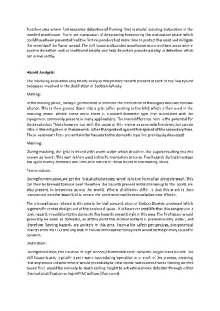 Fire Detection Strategies based on Hazard Analysis in Scottish Whisky ...