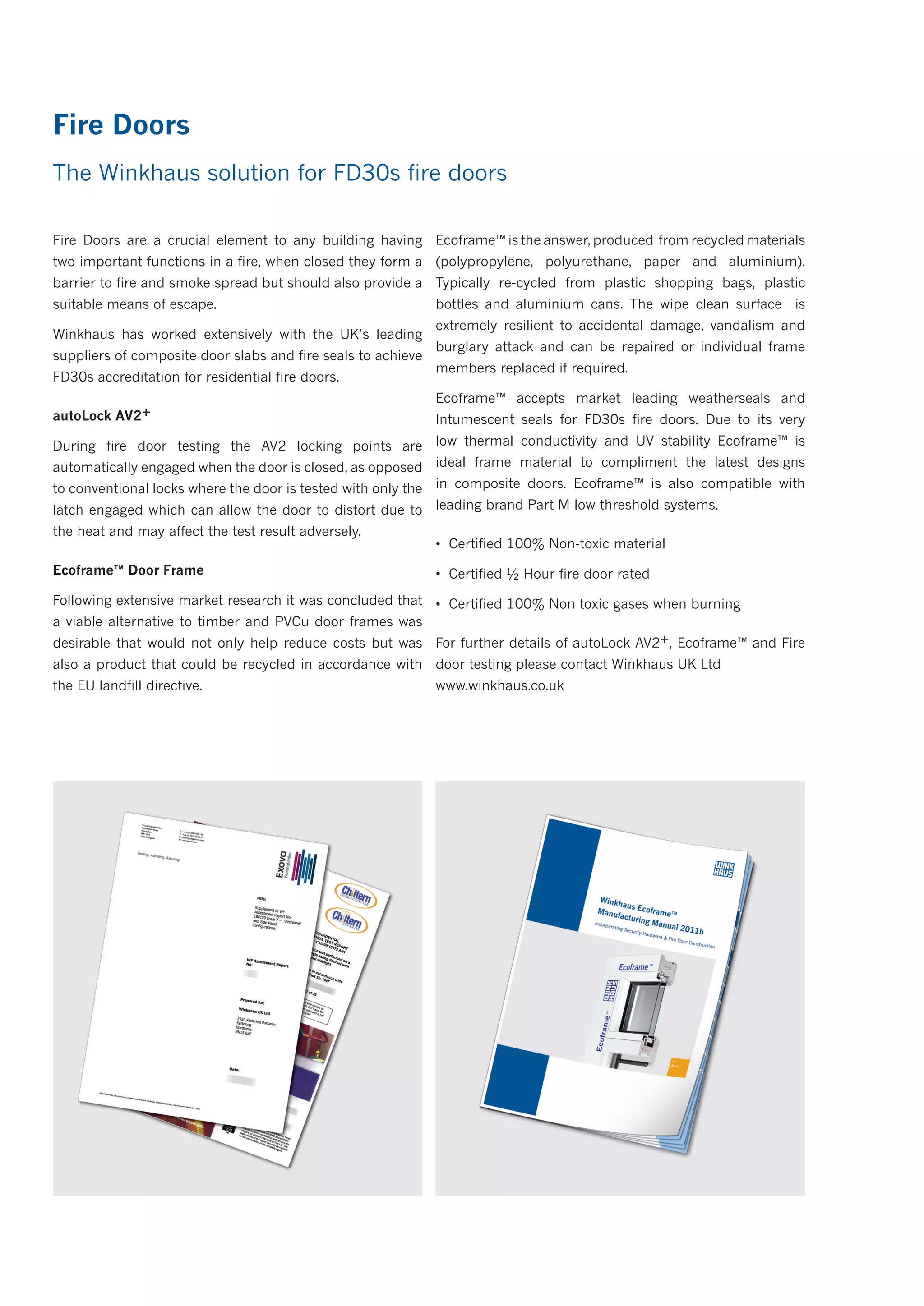 Vista Fire Door Brochure | PDF