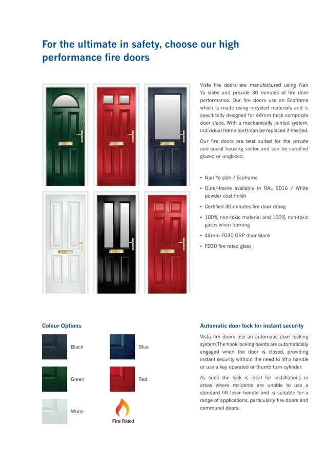 Vista Fire Door Brochure | PDF
