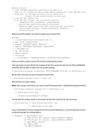 PVS-Studio in the Clouds: Travis CI | PDF