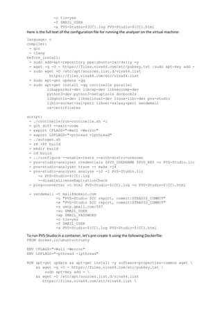 PVS-Studio in the Clouds: Travis CI | PDF