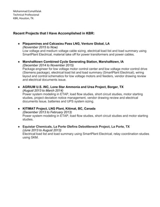 KBR Projects | PDF