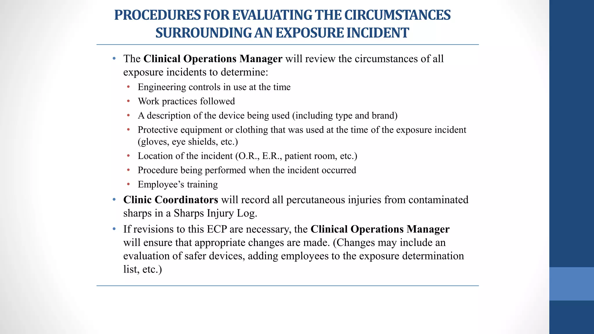 Bloodborne Pathogen ECP | PPTX