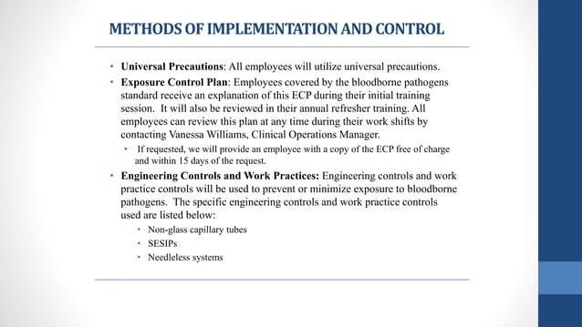 Bloodborne Pathogen ECP | PPT
