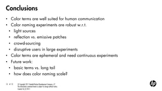 Validating large-scale lexical color resources | PPT