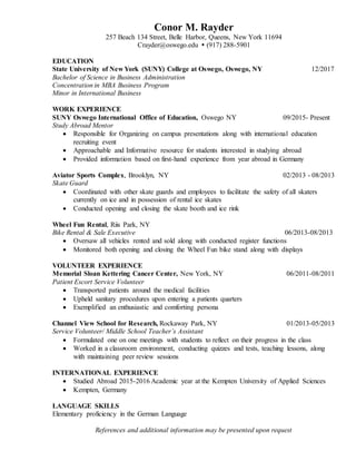 _*_Resume_ | DOCX | College Sports | Sports