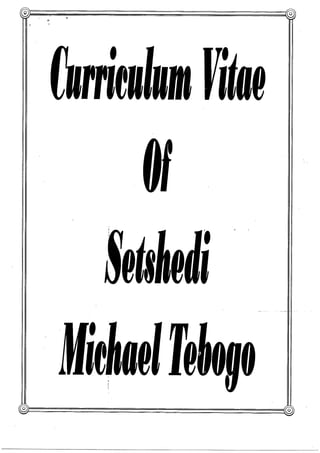 Setshedi Michael Tebogo | PDF