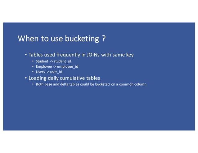 Hive Bucketing In Apache Spark With Tejas Patil Pdf Databases Computer Software And