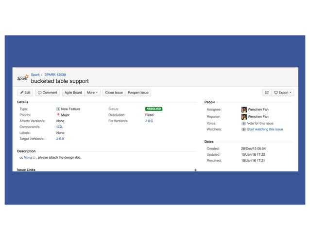 Hive Bucketing In Apache Spark With Tejas Patil Pdf Databases Computer Software And