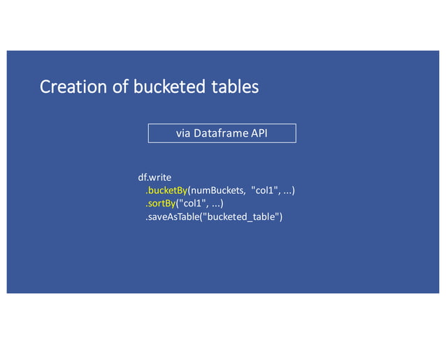 Hive Bucketing In Apache Spark With Tejas Patil Pdf Databases Computer Software And
