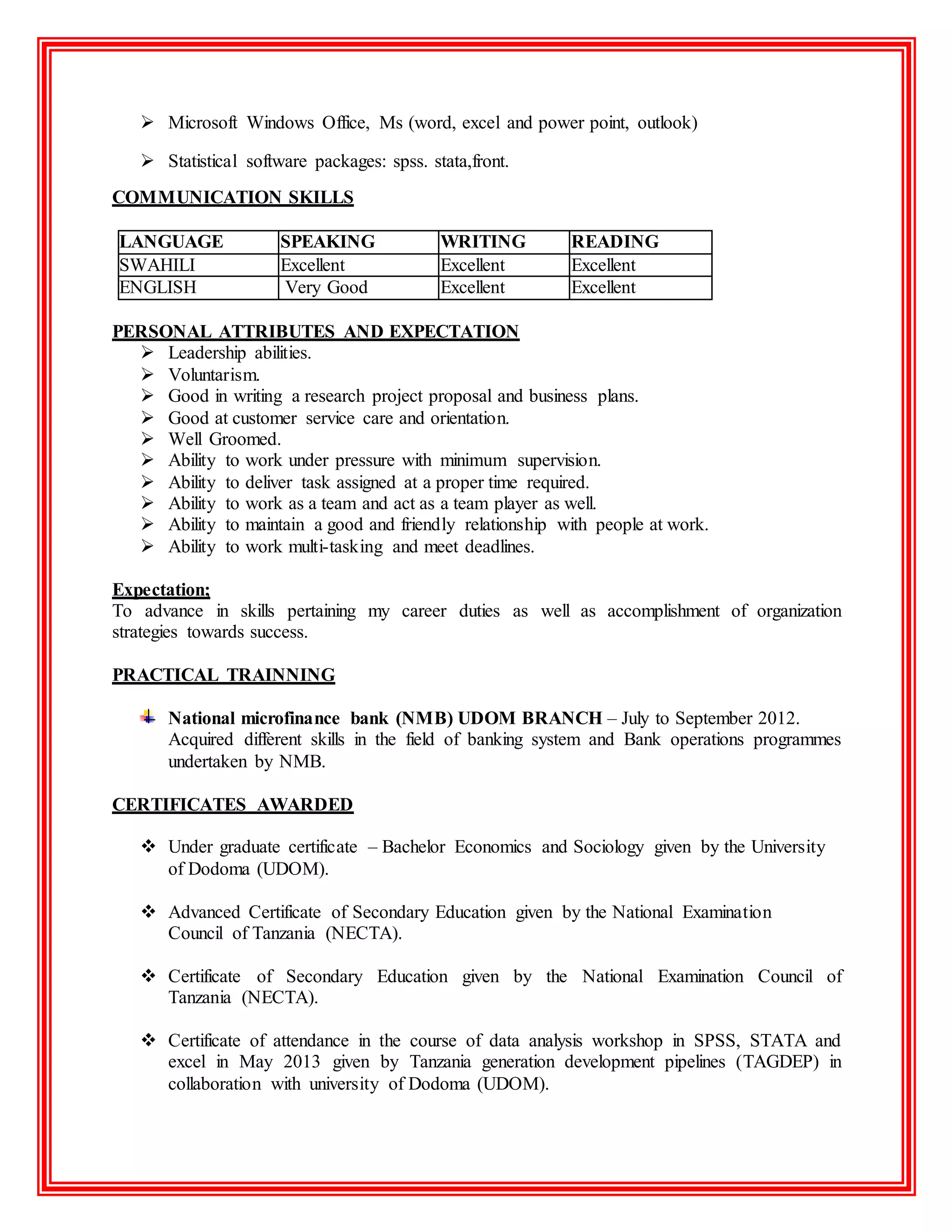patrick cv | DOCX
