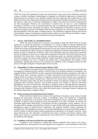 Capabilities of cellebrite universal forensics extraction device in mobile device forensics | PDF