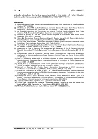 Dynamic Economic Dispatch Problems: PSO Approach | PDF