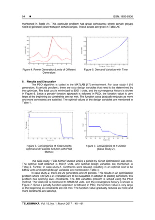 Dynamic Economic Dispatch Problems: PSO Approach | PDF