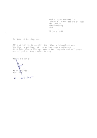 B5 - OTHER REFERENCES - PRIOR TO STEINHOFF | PDF