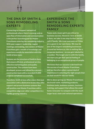Smith & Sons Master Franchise Info Book | PDF