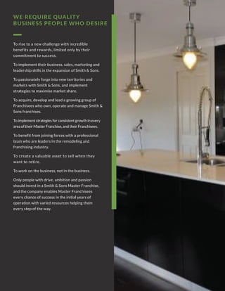 Smith & Sons Master Franchise Info Book | PDF