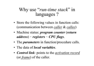 runtimestack | PDF | Programming Languages | Computing