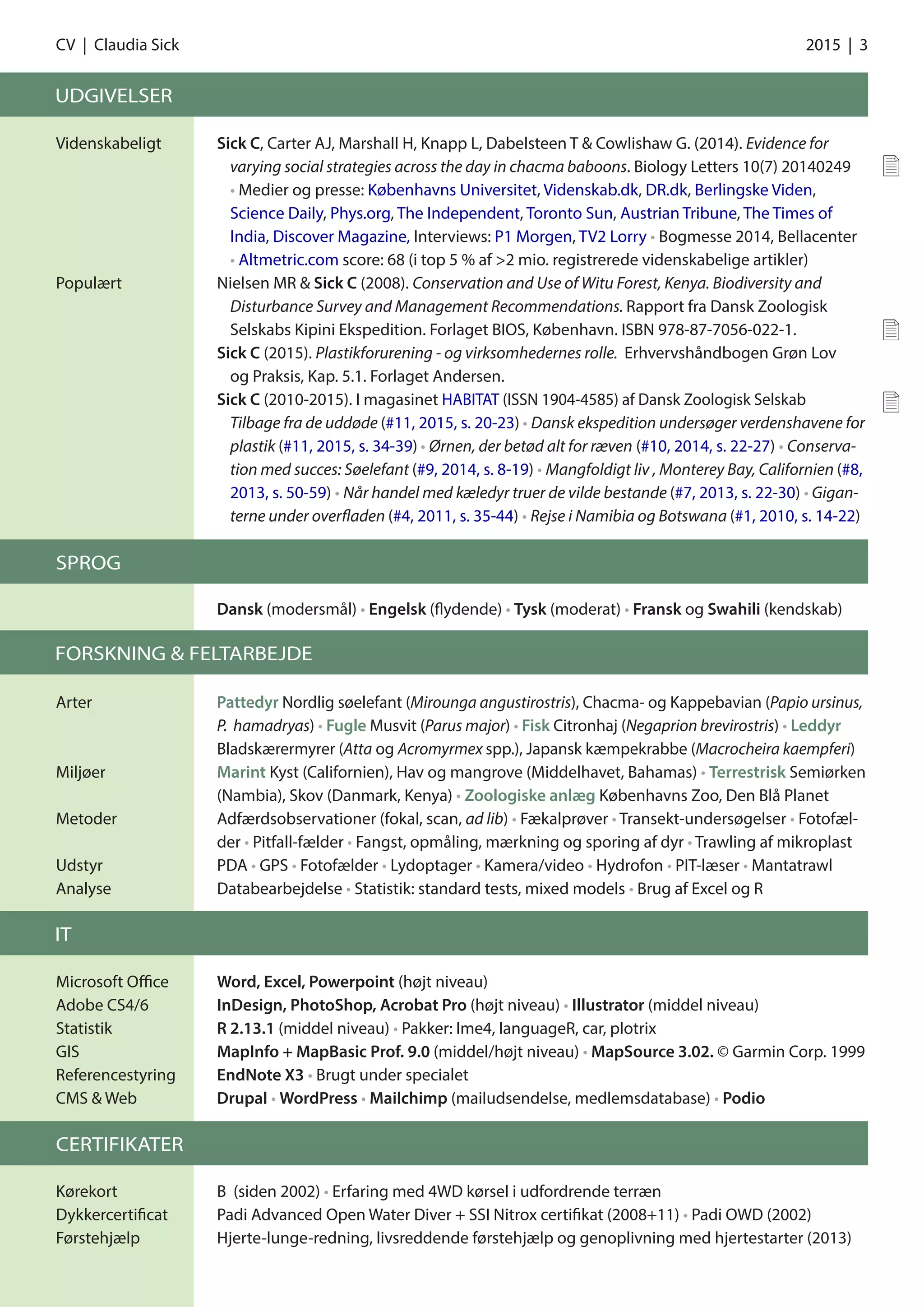 CV_Claudia-Sick_2015_Full | PDF